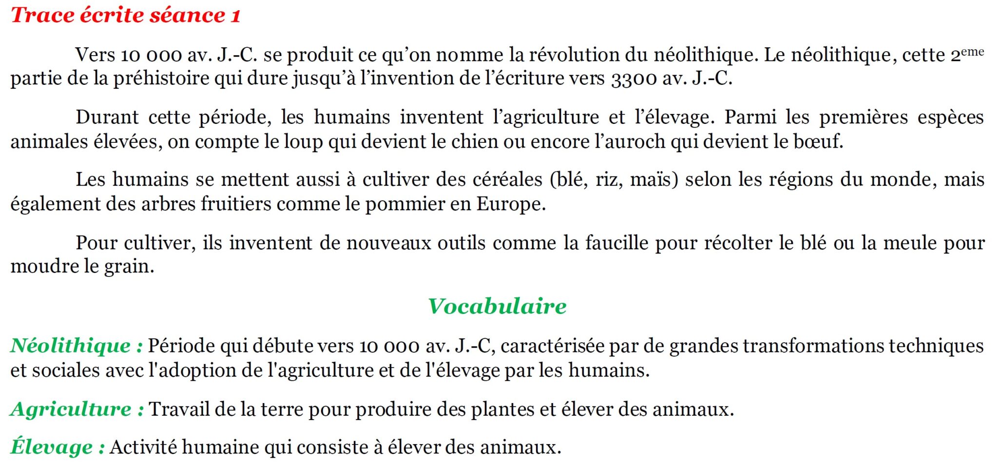 La révolution du néolithique – lamorakhistoria.com